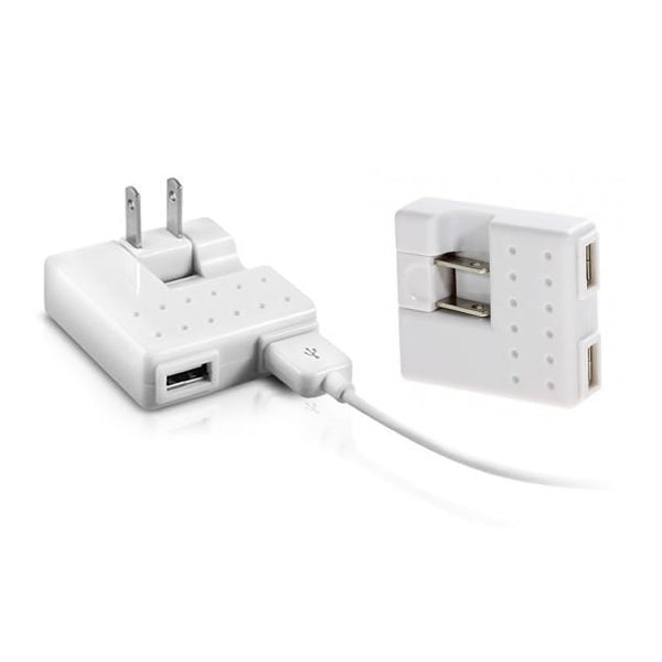 Dual Port USB With Folding Power Plug In – VistaShops