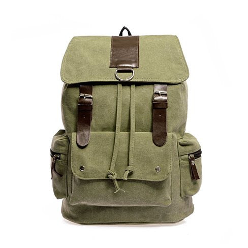 Back To Campus Canvas Backpack In 4 Colors – VistaShops