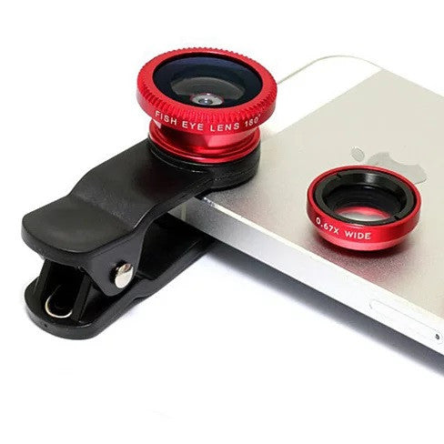3-in-1 Universal Clip on Smartphone Camera Lens - 6 Colors – VistaShops