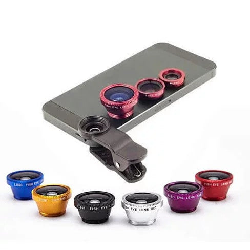 3-in-1 Universal Clip on Smartphone Camera Lens - 6 Colors – VistaShops