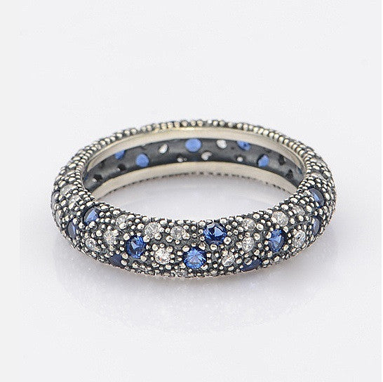 Starry Night Ring With Sapphire Crystals – VistaShops